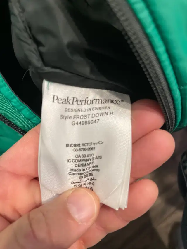 Peak Performance Men’s Down FROST jacket | Men's | Oshawa / Durham ...