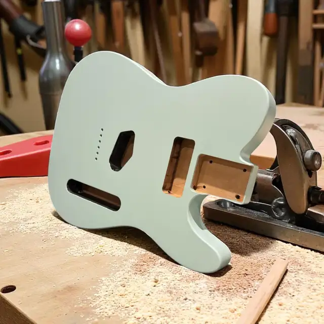 **SOLD Sonic Blue TL Body Alder Matte Nitro S/P90 4 lbs. 9 oz ...