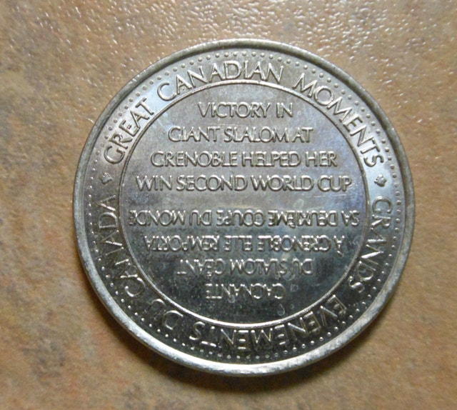 Nancy Greene Olympic Gold Medal 1968-Great Canadian Moments coin | Arts ...