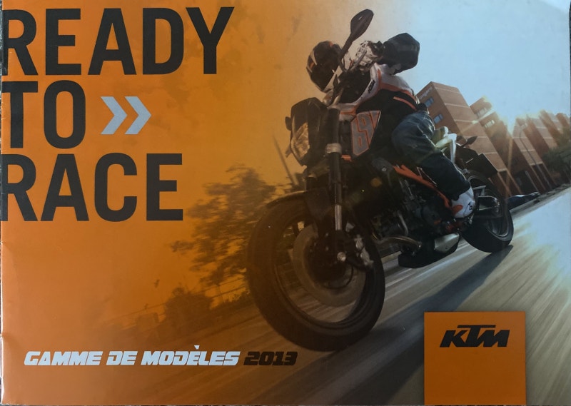 2013 KTM Motorcycle Lineup Original 24 pg French Dealer Brochure | Arts ...