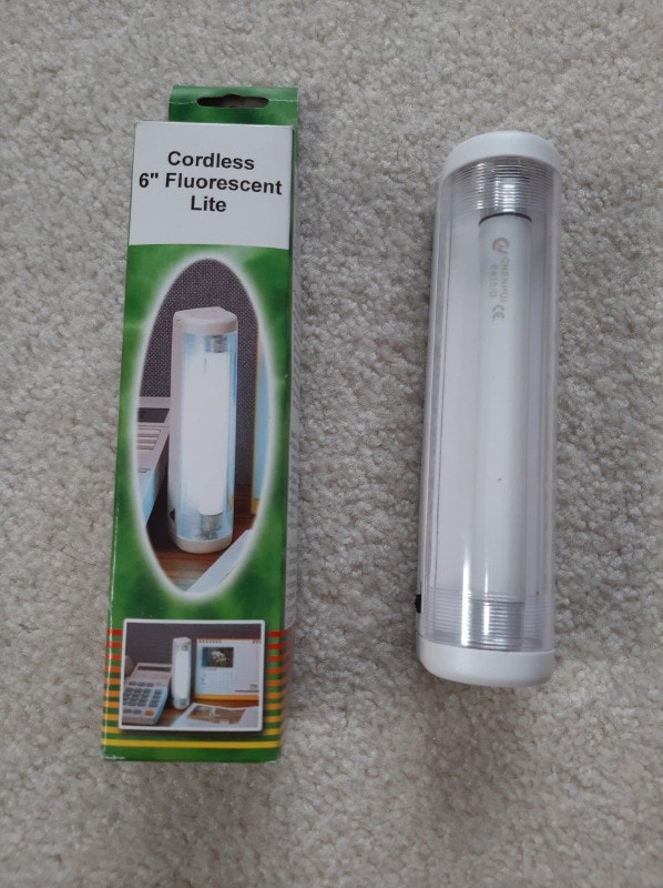 Cordless 6" Fluorescent Lite, Portable Light | Indoor Lighting & Fans ...
