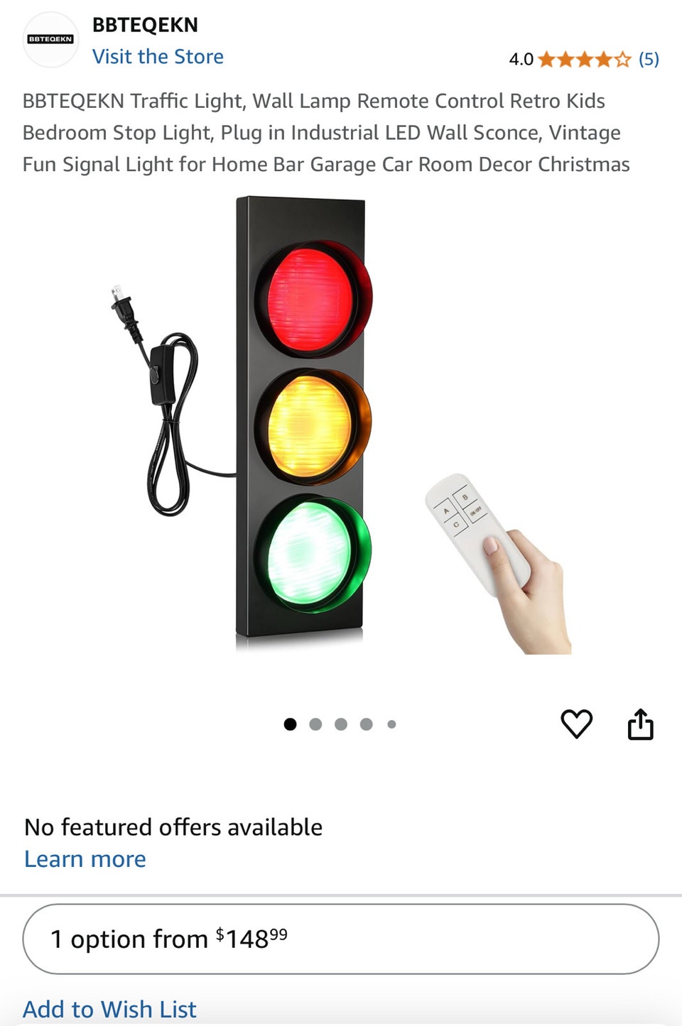 Traffic Light, Wall Lamp Decor | Home Décor & Accents | Hamilton | Free ...