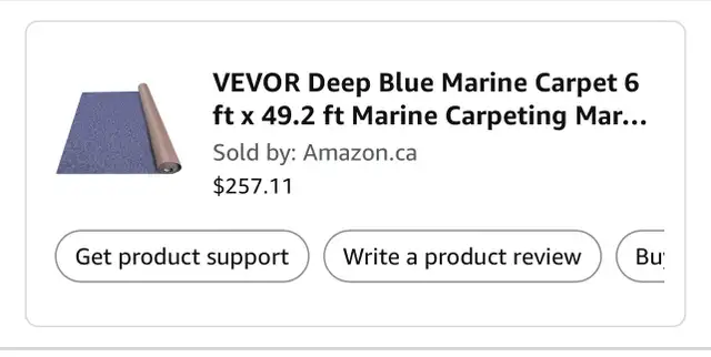 Deep Blue Marine grade outdoor/indoor carpet roll 25ish feet | Garage ...