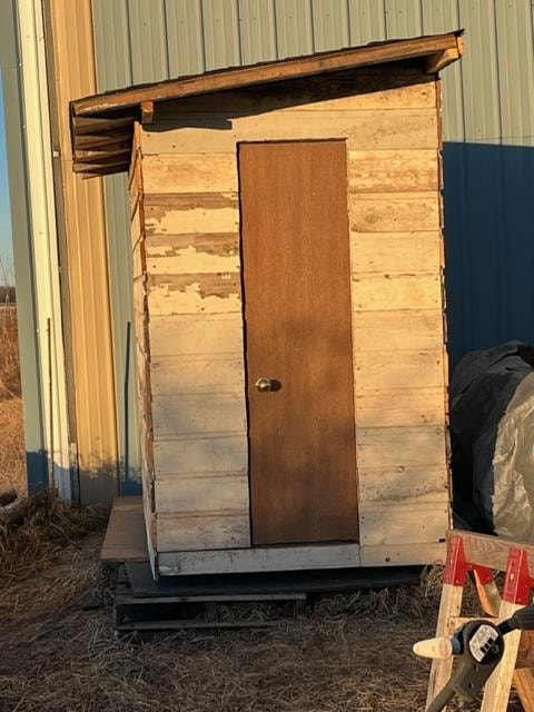 Hand Built Wood Shed with shelves inside. I deliver! | Outdoor Tools ...