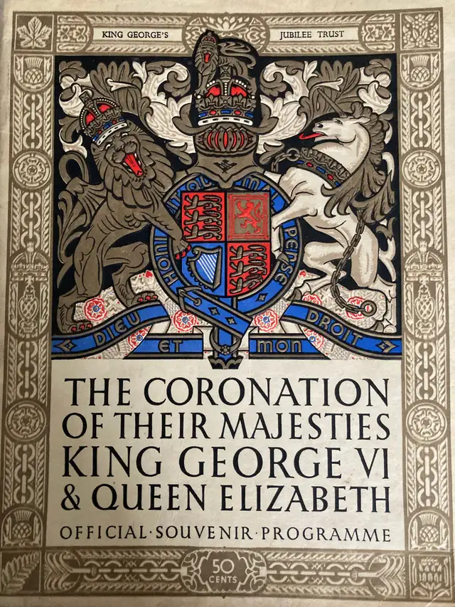 king george 6 and elizabeth's mother coronation program | Arts ...