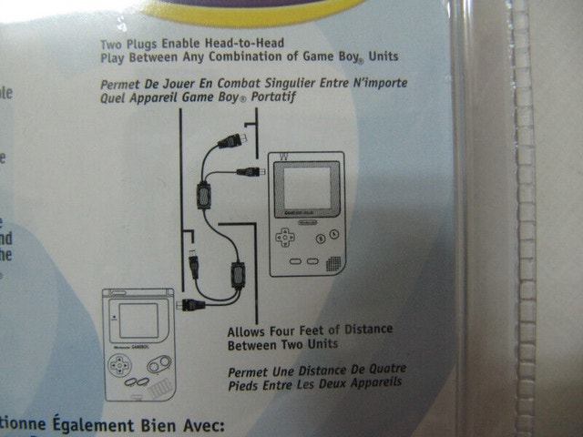 Classic GBC GameBoy Colour Link Cable Item CP-24-606G NEW Ci2000 ...