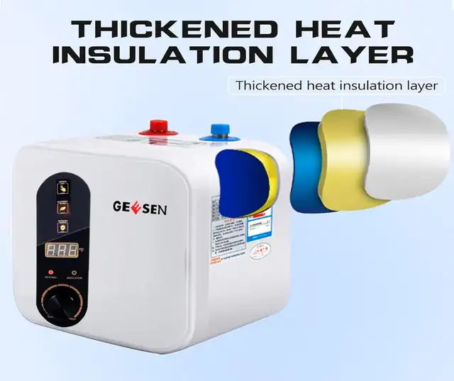 GEESEN 3.5 Gallon Electric Water Heater – 220V, 1.5KW, 16” Stain ...