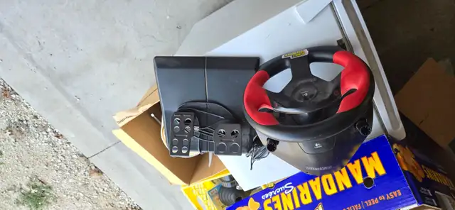 Logitech wing man formula force gp steering wheel and pedals | PC Games | Winnipeg | Free local ...