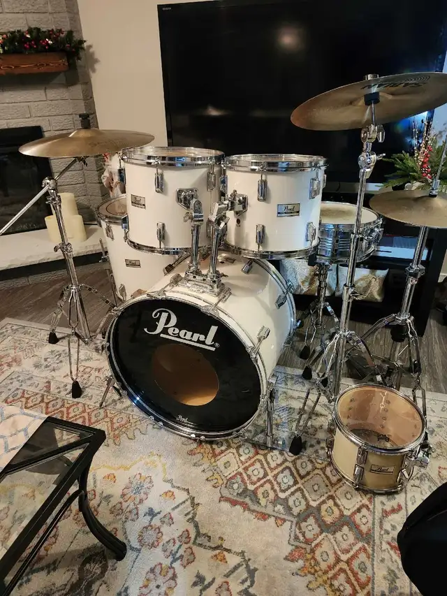 7 pc.. Pearl World Series drums, hardware, Sabian AA cymbals! | Drums ...