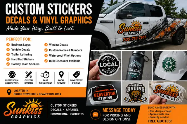 Sunkiss Graphics Custom Stickers and Decals | Hobbies & Crafts ...