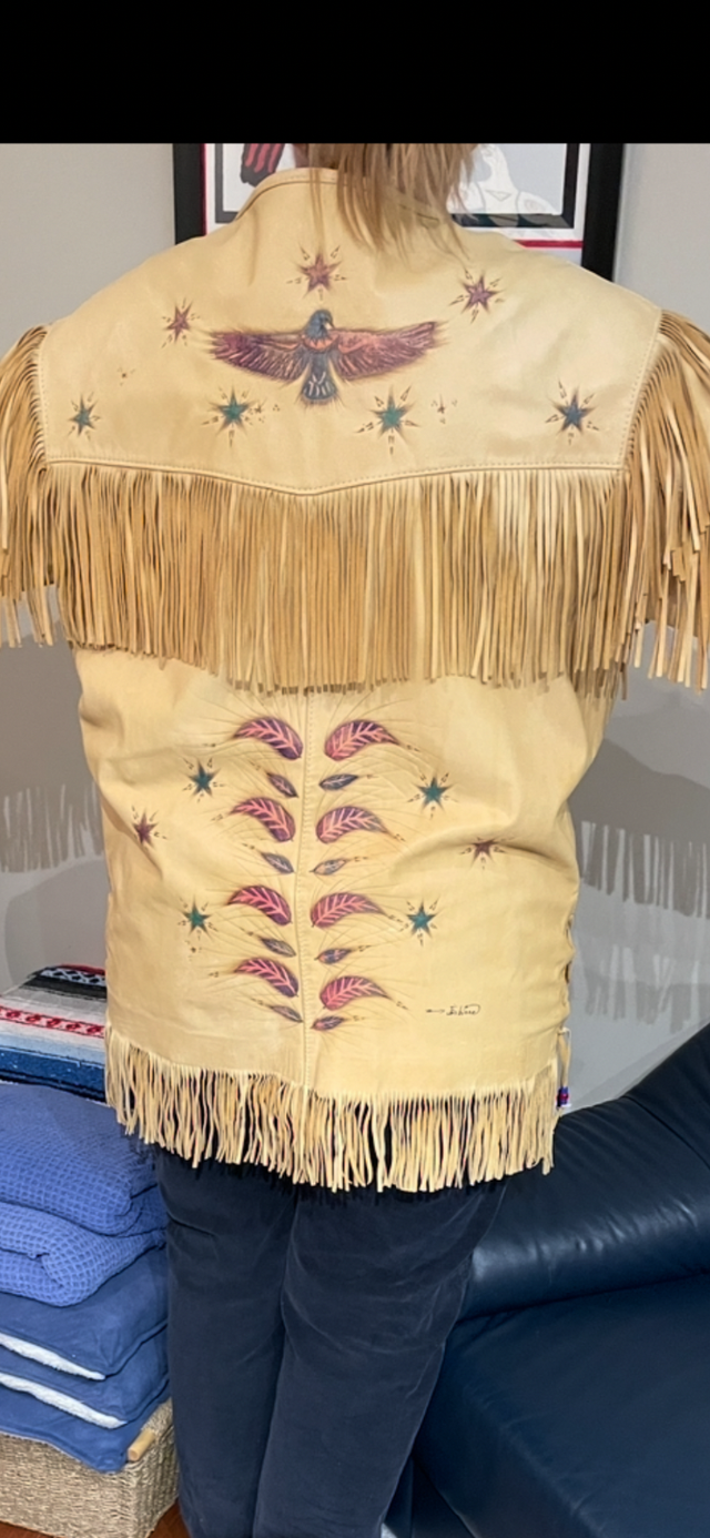 World Renowned Native Artist Jos Binne Leather Jacket. 1/1 | Arts ...