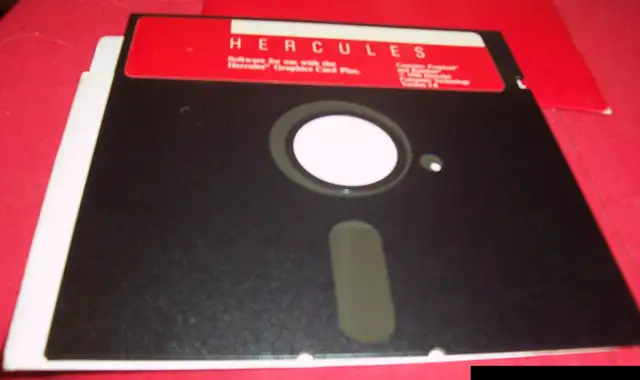 Hercules Graphics Card Plus Driver Diskette 1986 5.25" Disk +++ | Arts ...