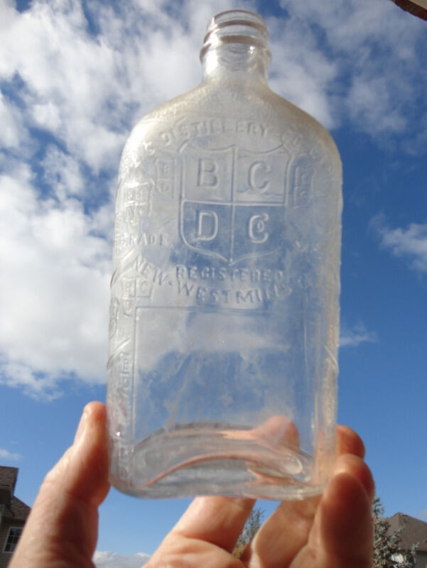 Set of 4 Vintage Bottles -Stork Baby Bottle, BC Distillery +more | Arts ...